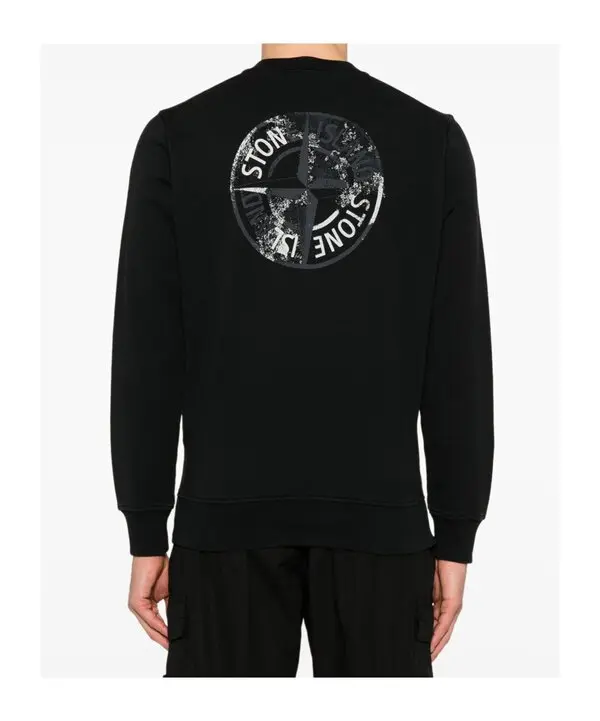 Stone Island Crewneck Sweatshirt With Logo Print