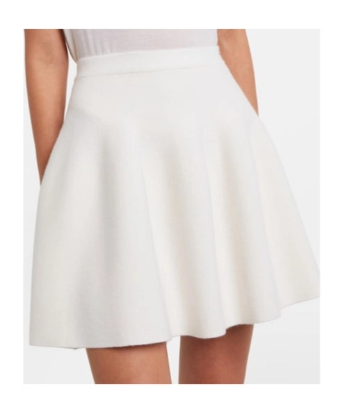 LISA YANG Wren Cashmere Miniskirt - White