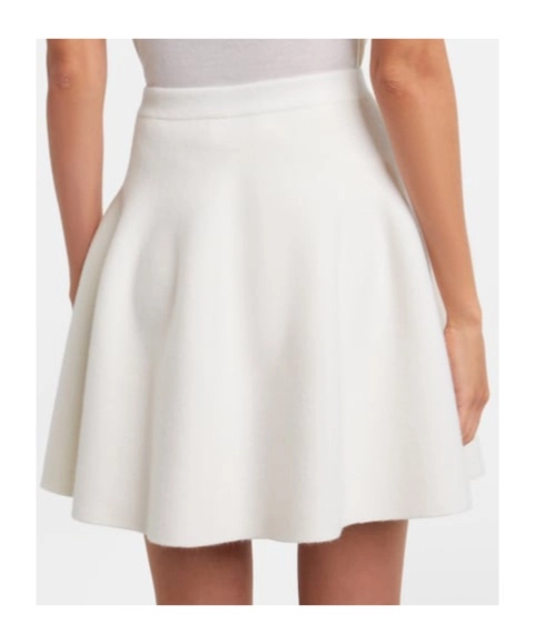 LISA YANG Wren Cashmere Miniskirt - White