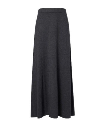 LISA YANG Adrienne Cotton And Cashmere Midi Skirt - Black
