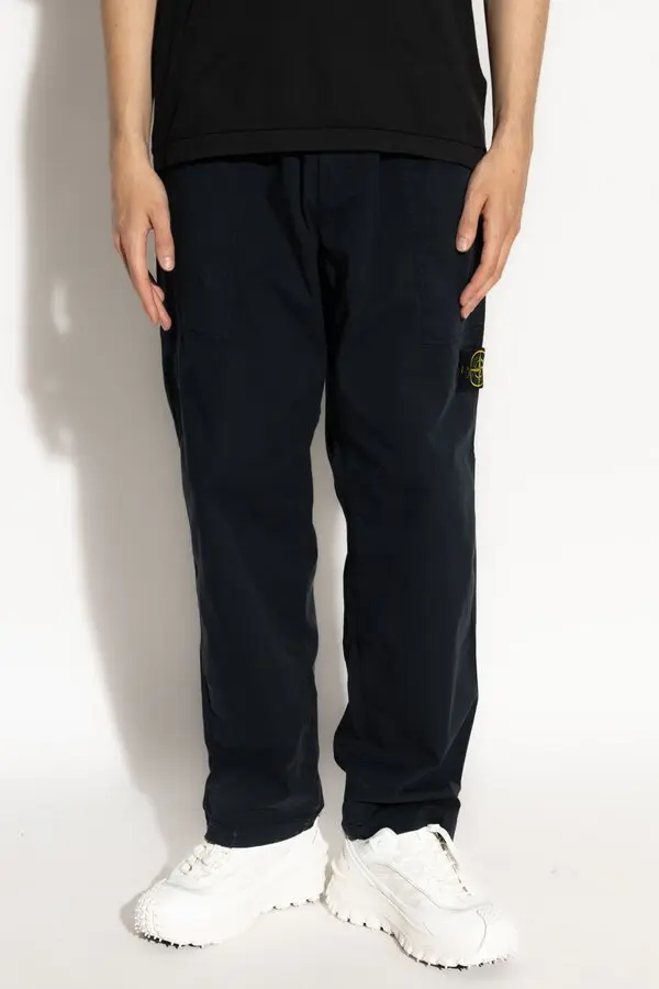 Stone Island Logo Patch Cargo Trousers
