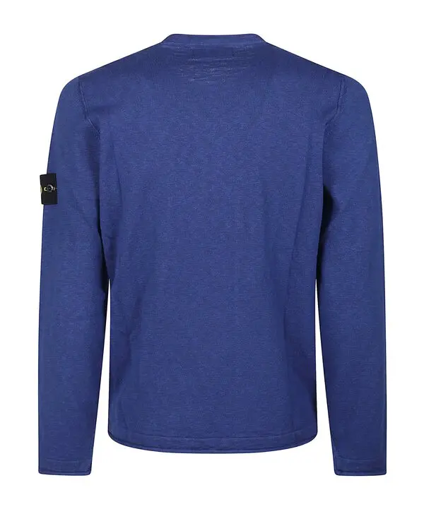 Stone Island Logo Patch Crewneck Sweatshirt