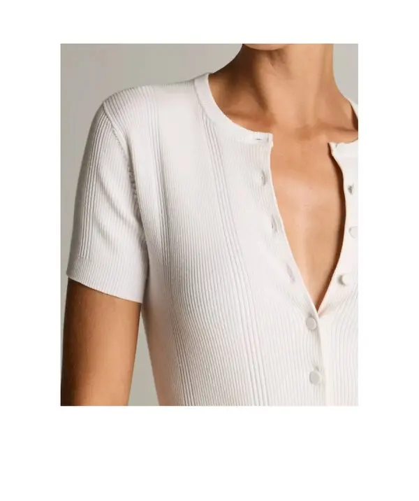 Vince Short-sleeve Knitted Cardigan