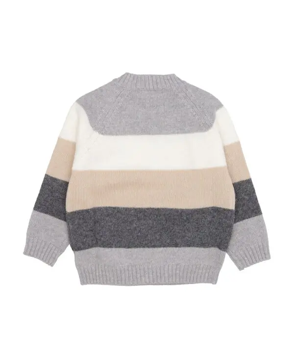 IL GUFO Round Neck Striped Sweater