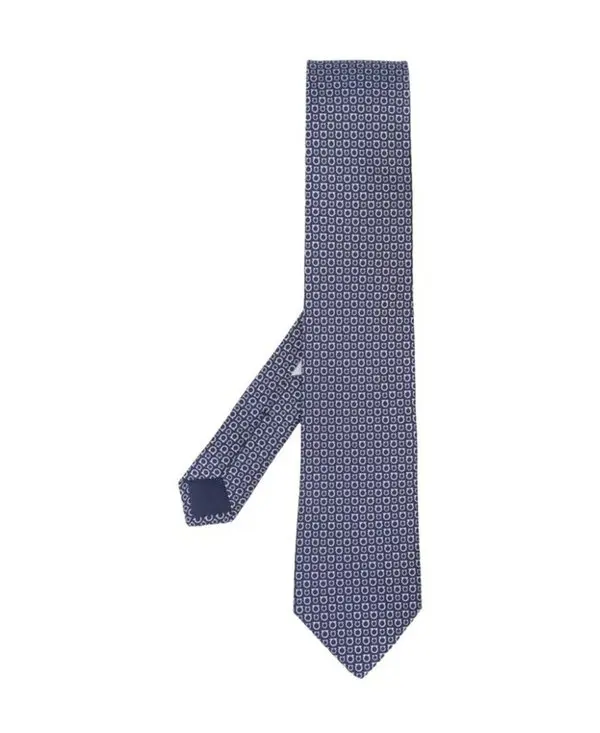 FERRAGAMO Gancini Print Neck Tie