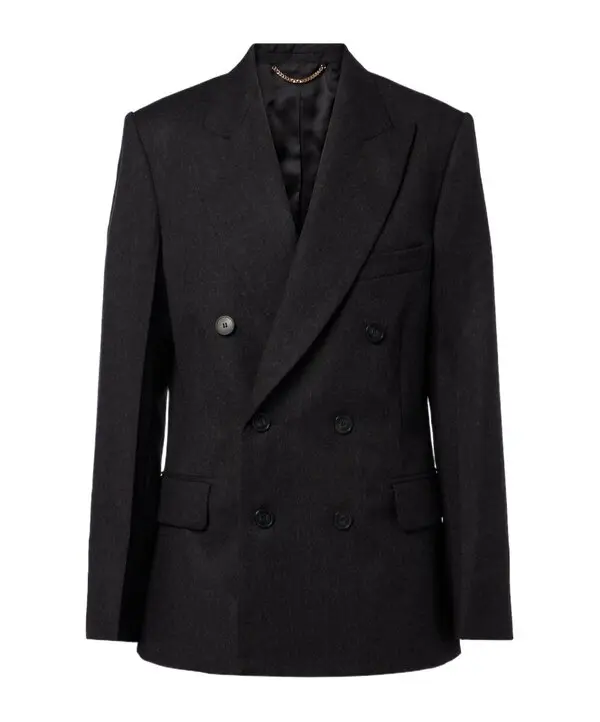 Victoria Beckham Double-breasted Virgin Wool Blazer