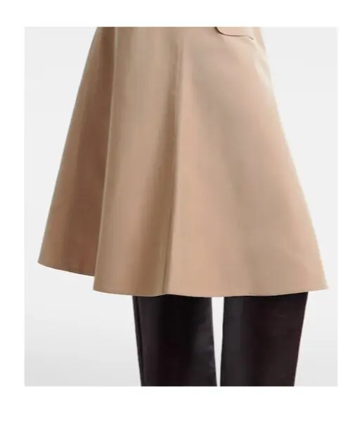 Dorothee Schumacher Belted A-line Cotton-blend Midi Skirt