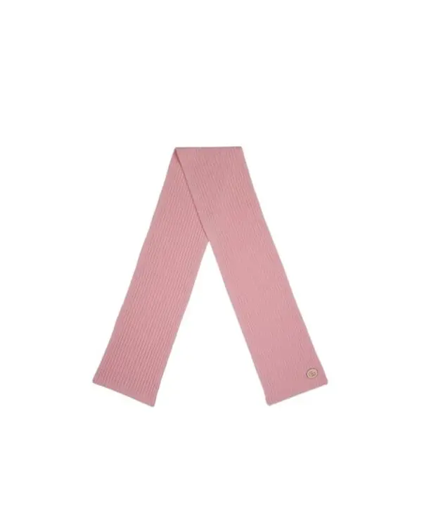 Gucci Logo Patch Knit Scarf