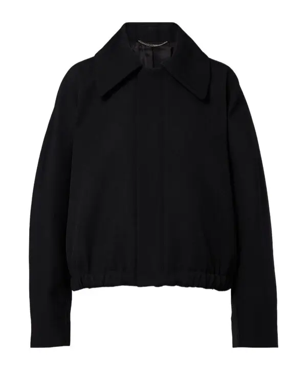 Victoria Beckham Arden Virgin Wool Gabardine Blouson Jacket