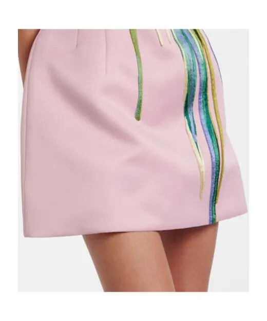 LEO Ali Floral-appliqué Minidress