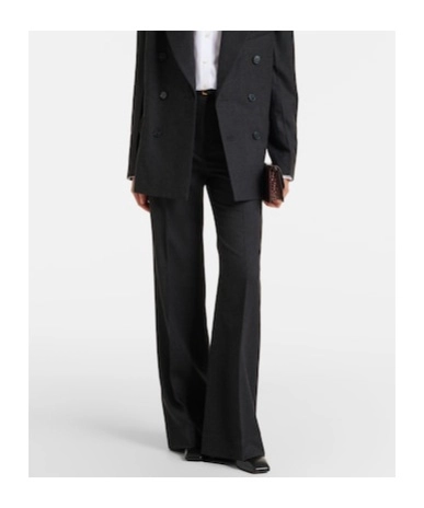 Victoria Beckham Virgin Wool Flared Pants