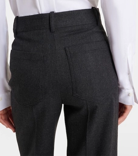 Victoria Beckham Virgin Wool Flared Pants