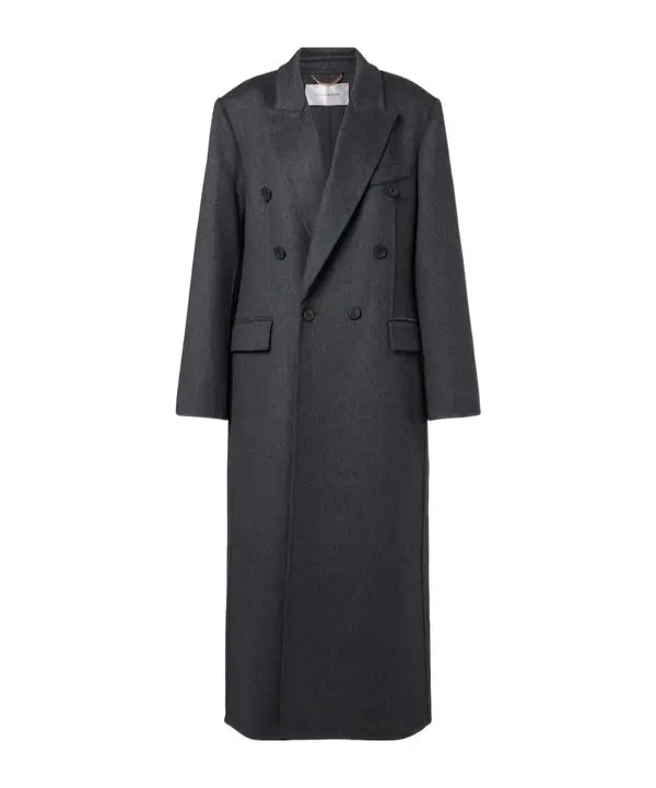 Victoria Beckham Double-breasted Wool-blend Coat