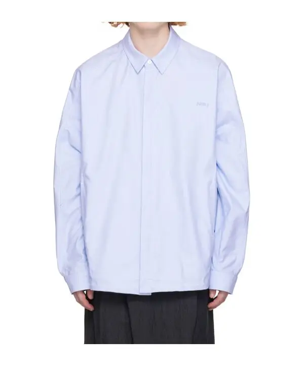 JUUN.J Embroidered Logo Shirt - Blue