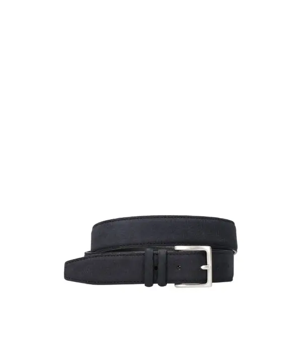 Orciani Adjustable Square Buckle Belt - Night Blue