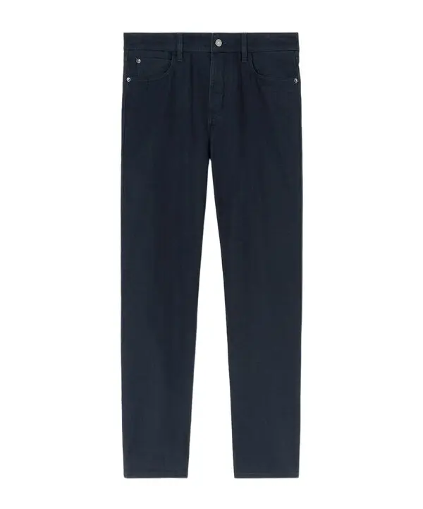 Loro Piana Five-pocket Cotton Trousers - Navy Blue
