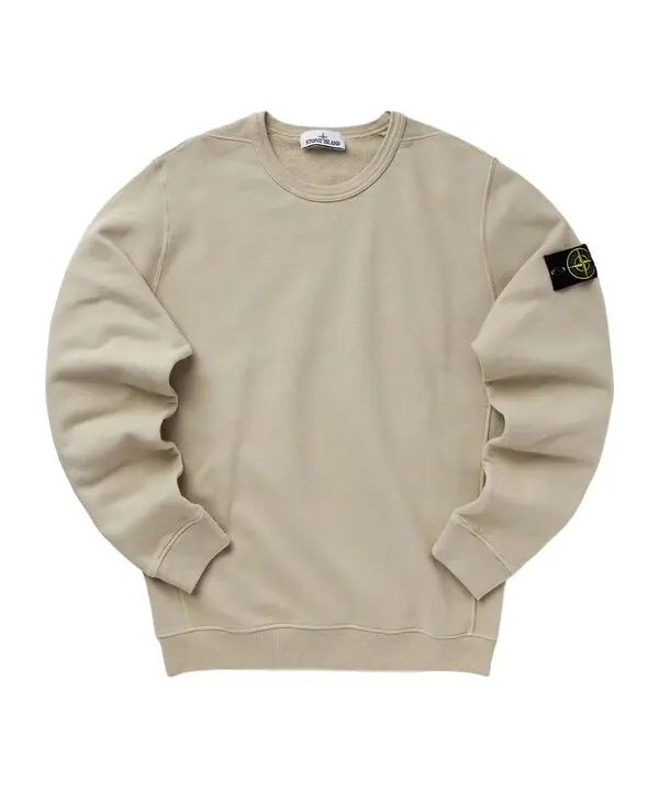 Stone Island Compass Patch Crewneck Sweatshirt - Off-white
