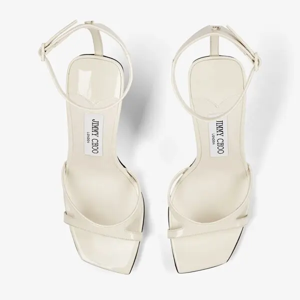 JIMMY CHOO Square Head High Heel Sandals