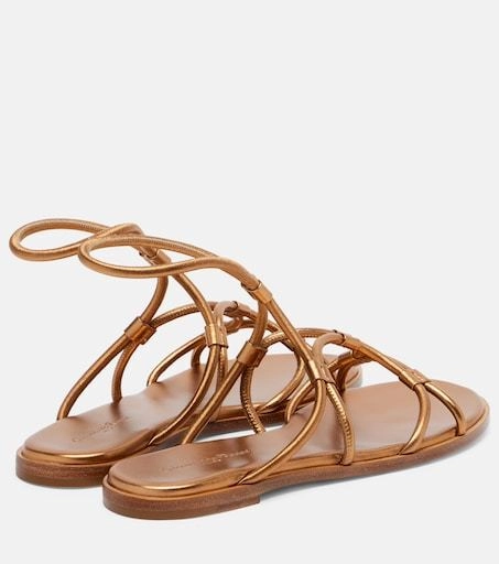 GIANVITO ROSSI Solid Color Leather Sandals