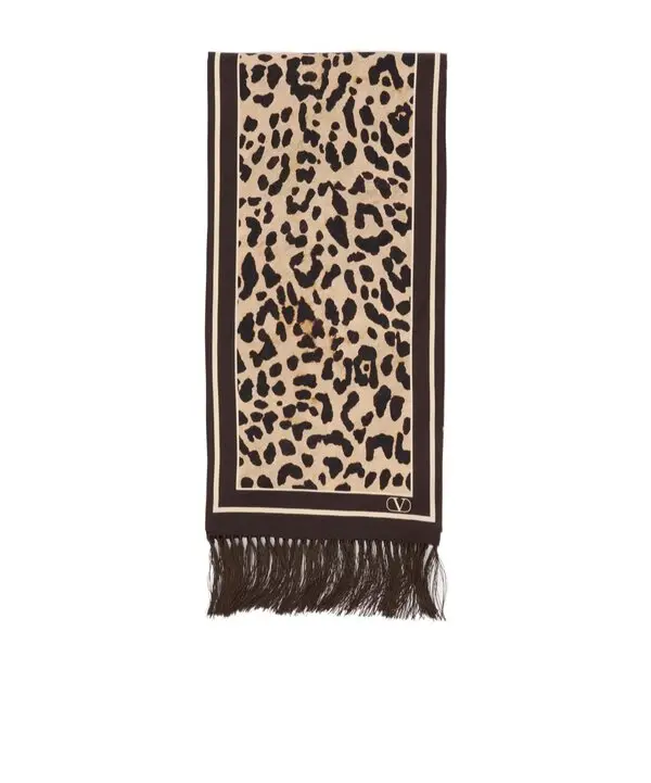 Valentino Garavani Fringed Scarf - Black