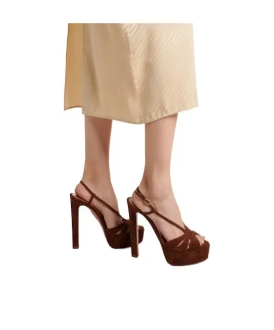 AQUAZZURA Suede Platform Sandals