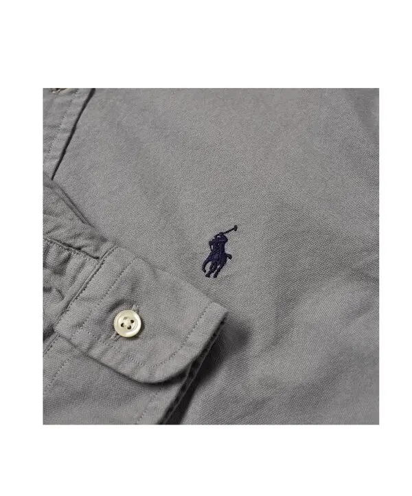 Polo Ralph Lauren Garment-dyed Oxford Shirt - Gray