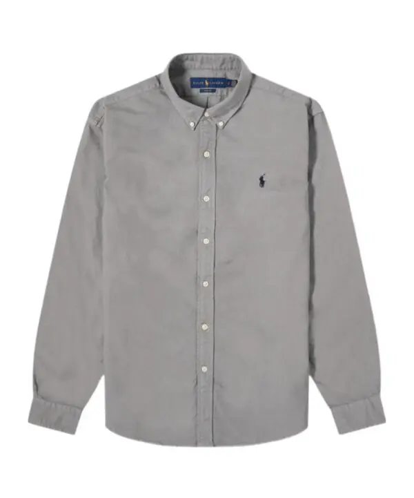 Polo Ralph Lauren Garment-dyed Oxford Shirt - Gray