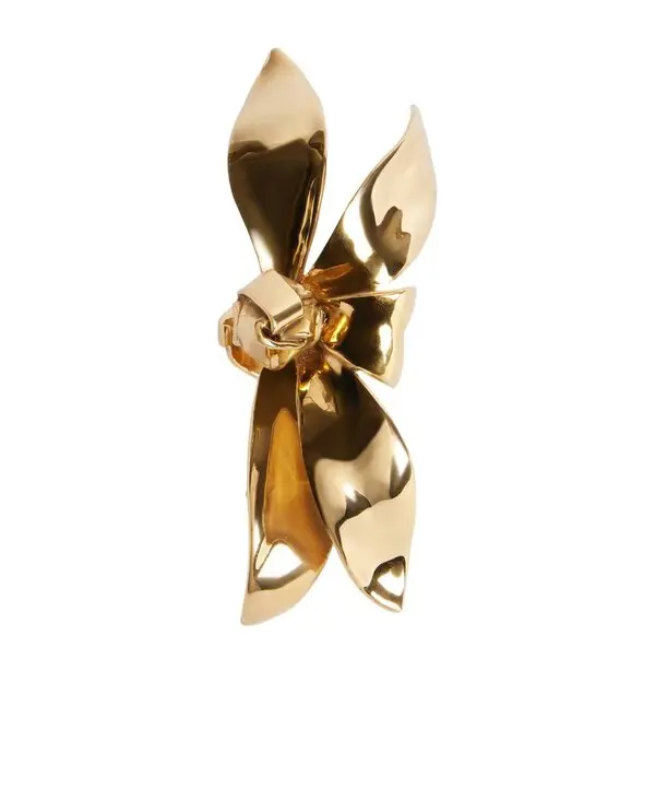 Balenciaga Bloom Pinky Ring In Shiny Gold