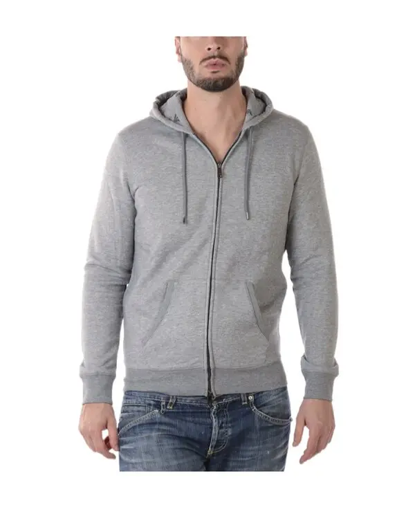 Emporio Armani Hooded Zipper Sweater - Gray