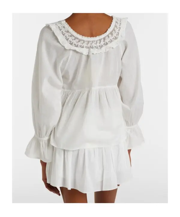 Posse Lace-trimmed Cotton Blouse