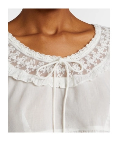 Posse Lace-trimmed Cotton Blouse