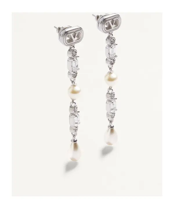 Valentino Garavani Ovalette Embellished Earrings