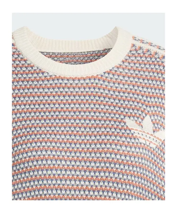 ADIDAS ORIGINALS Trefoil Embroidered 3-stripes Sweater