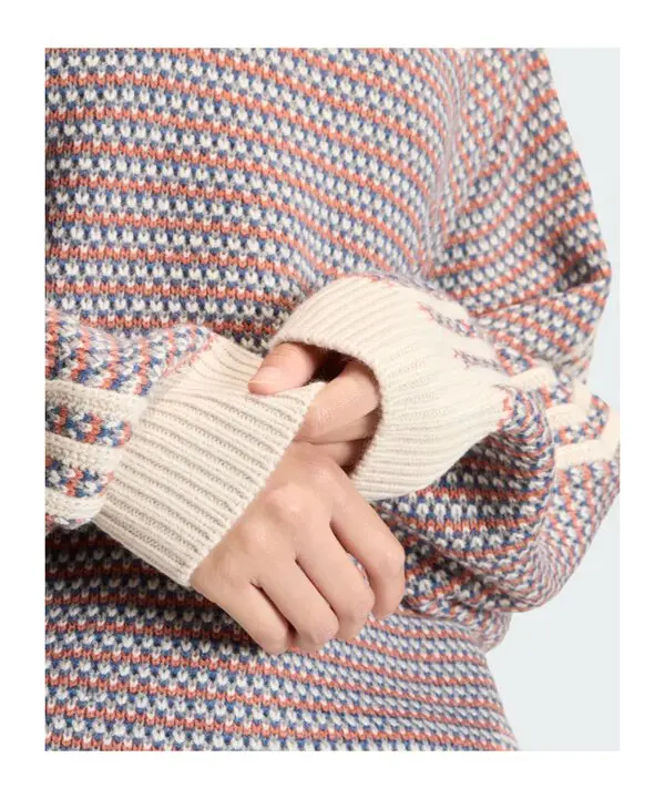 ADIDAS ORIGINALS Trefoil Embroidered 3-stripes Sweater