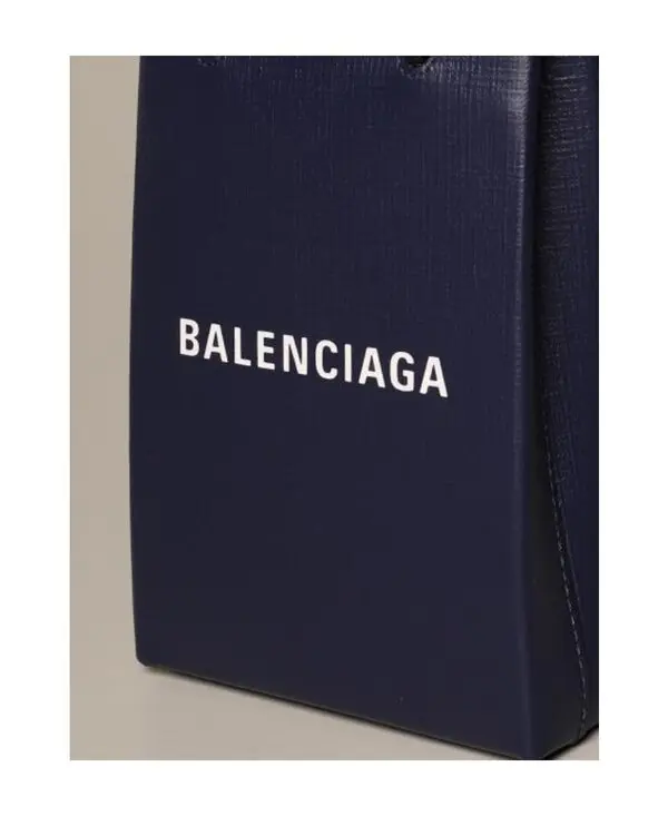 Balenciaga Shopping Phone Holder Handbag - Black
