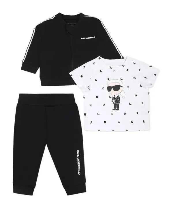Karl Lagerfeld Long Sleeve Suit - Black