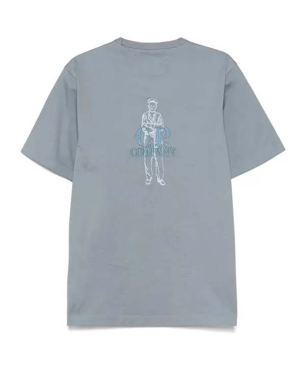C.P. COMPANY British Sailor-embroidery T-shirt