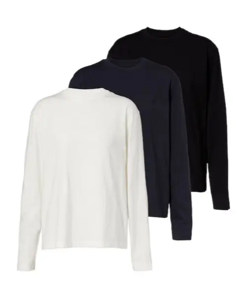 JIL SANDER Set Of 3 Cotton Jersey T-shirts - White