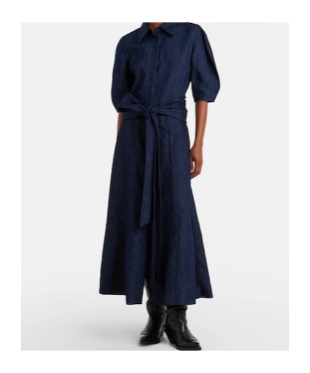 Gabriela Hearst Cotton And Linen Denim Shirt