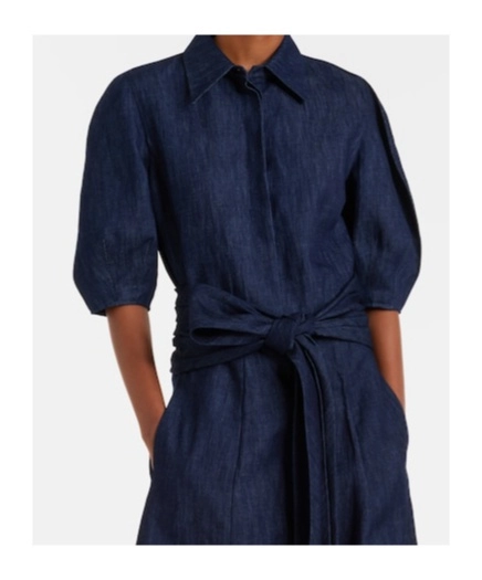 Gabriela Hearst Cotton And Linen Denim Shirt