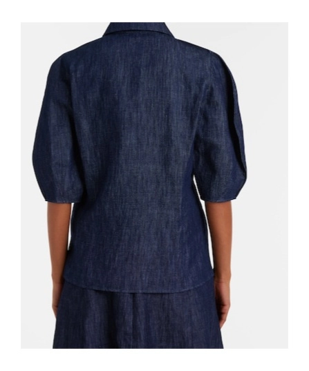 Gabriela Hearst Cotton And Linen Denim Shirt