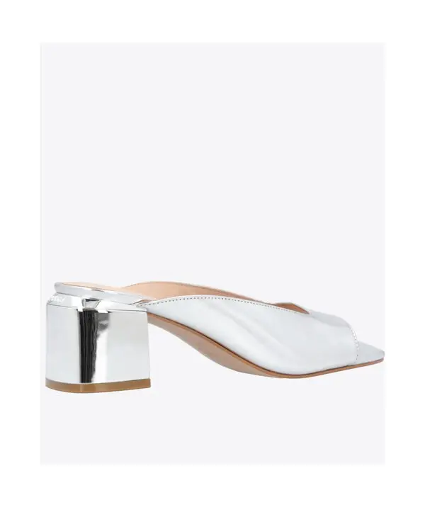 Pinko Laminated Slip-on High Heel Sandals