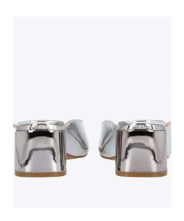 Pinko Laminated Slip-on High Heel Sandals