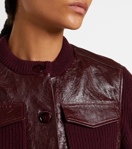 Dorothee Schumacher It's A Match Cropped Leather Jacket