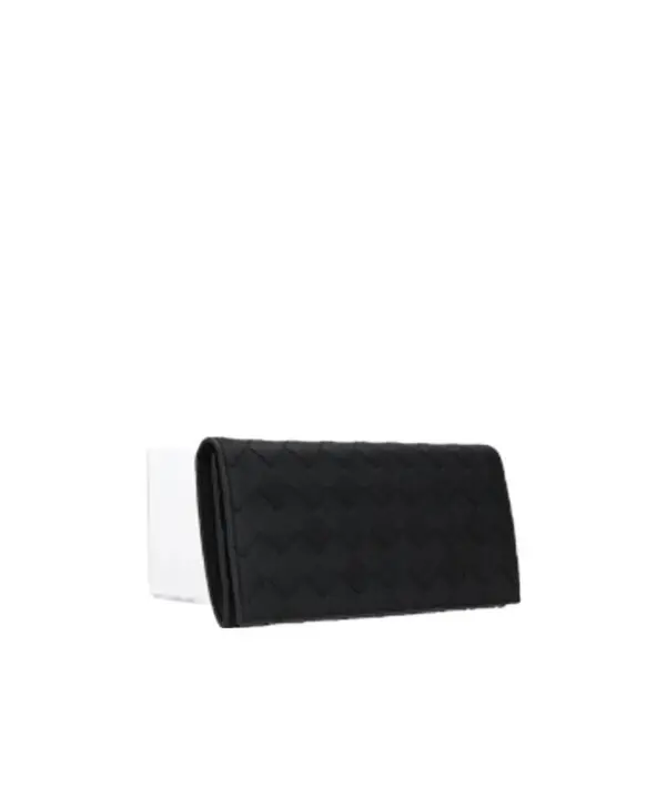 Bottega Veneta Intrecciato Weave Continental Wallet - Black