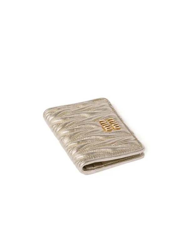 Miu Miu Logo-lettering Matelassé Cardholder