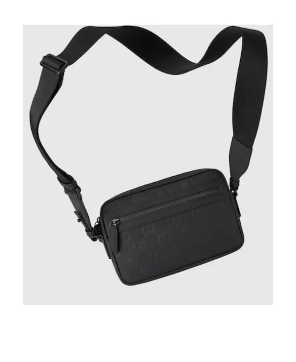 Gucci Monogrammed Zip-up Crossbody Bag