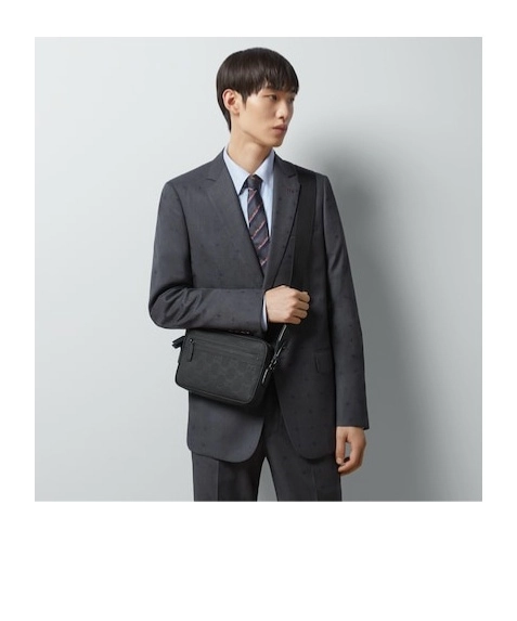 Gucci Monogrammed Zip-up Crossbody Bag