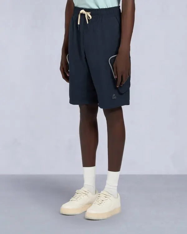 Moose Knuckles Tristan Crinkle Drawstring Shorts