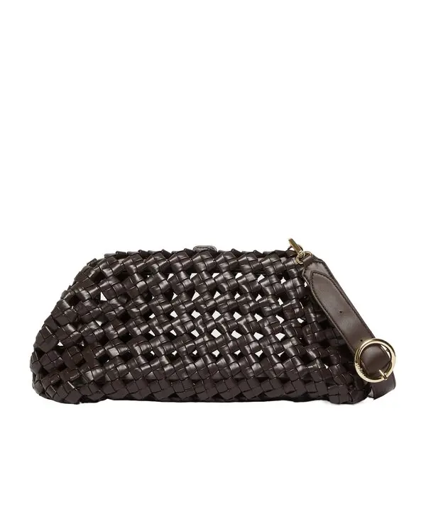 Marella Woven Leather Clutch Bag